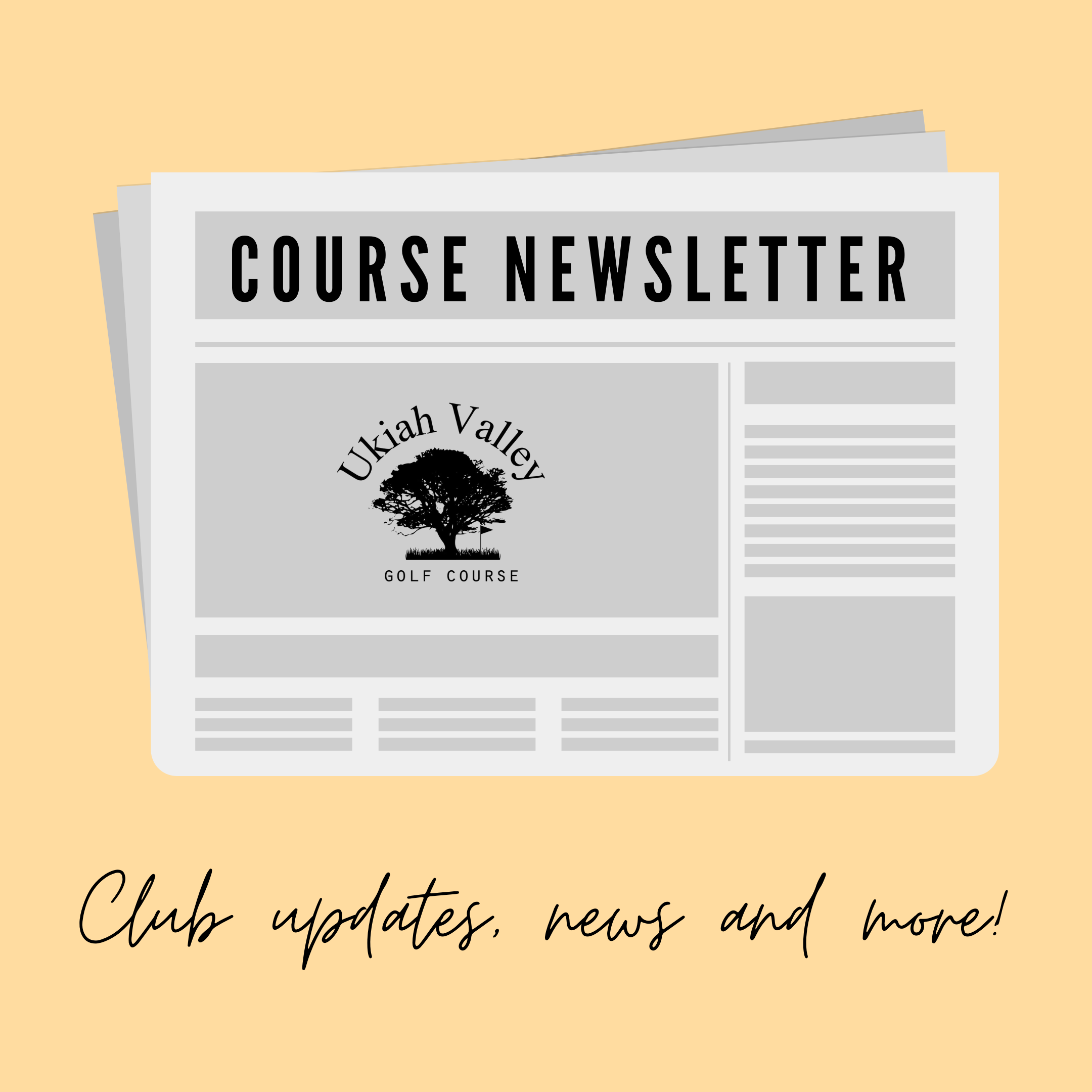 April Newsletter - Ukiah Valley Golf Course